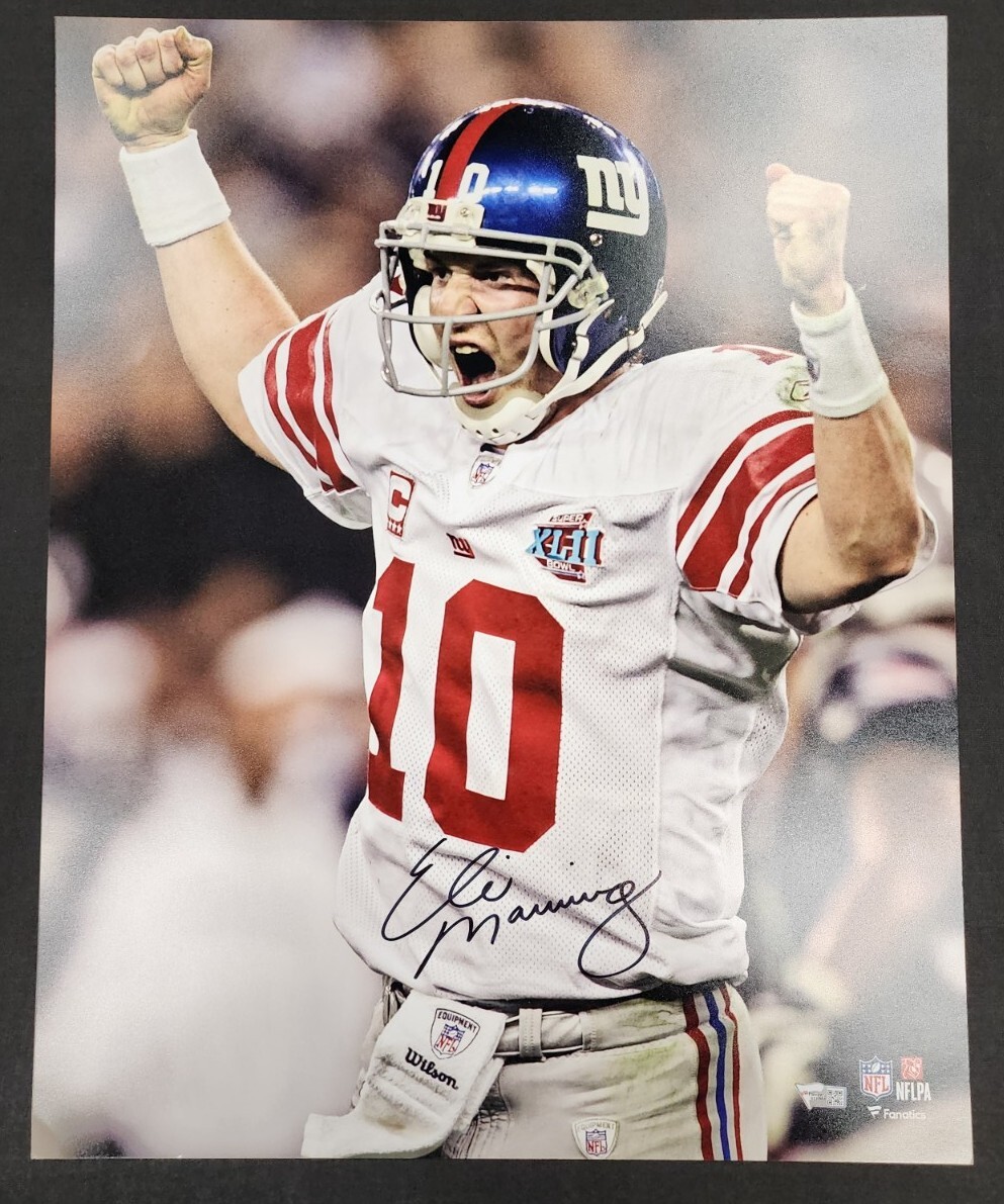Eli Manning | Autographed Football Memorabilia & NFL Merchandise