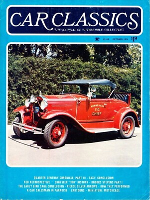 CAR CLASSICS (VOL. 6 / NO. 5) ~ OCTOBER 1974 VINTAGE ISSUE | eBay