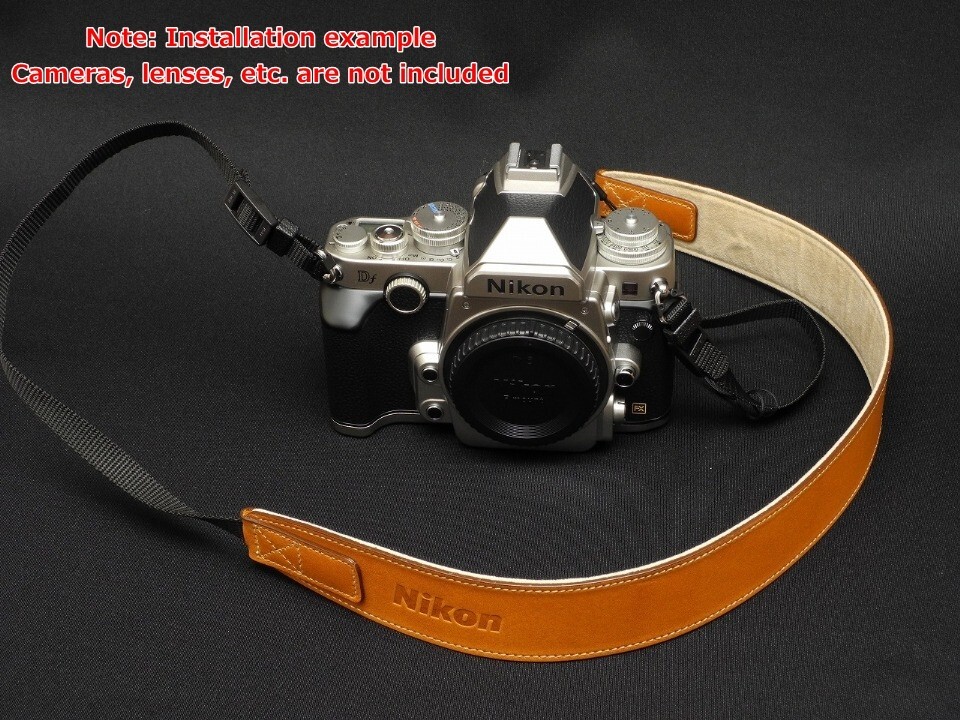 Nikon Premium Leather Strap AN-SPL001 Brown for Nikon Df 4960759028730 ...