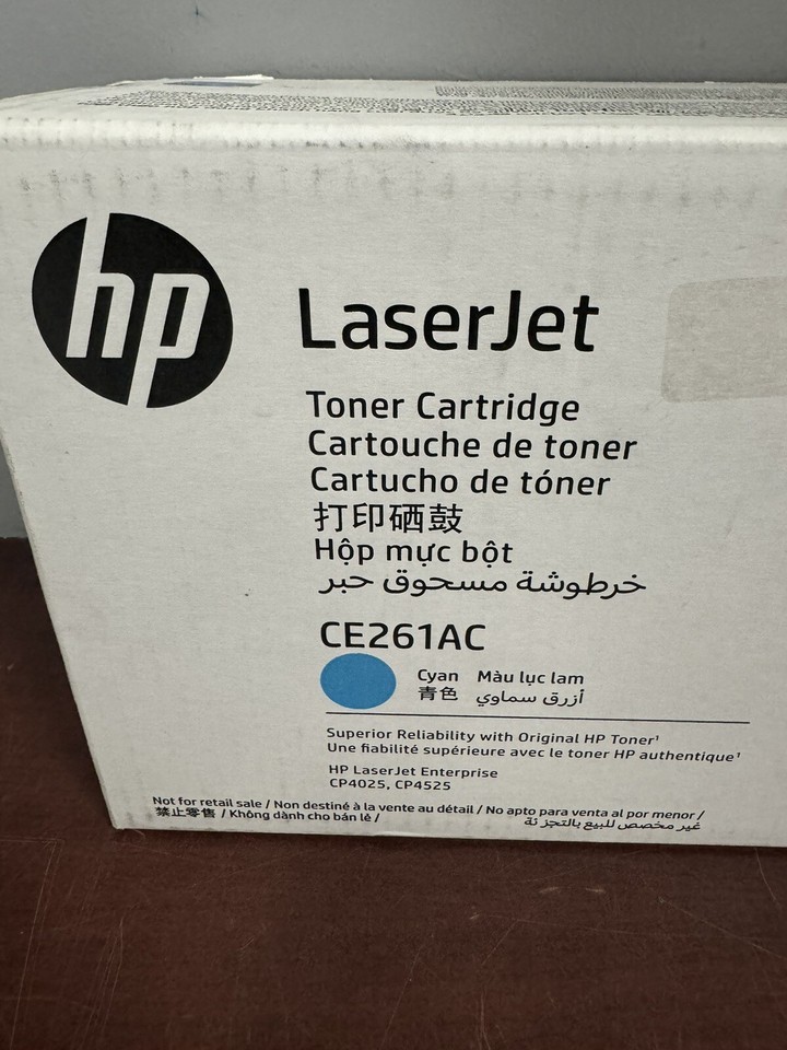 HP Genuine 648A Cyan Toner Print Cartridge CE261A OEM Original CP 4025 ...