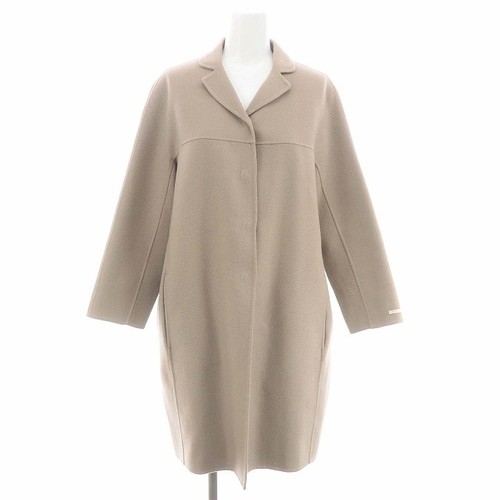 Max Mara Women's Wool Coat S Beige Long Handmade ATOS | eBay