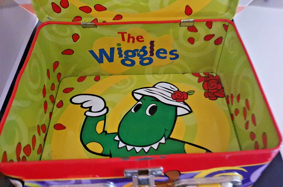 RARE VINTAGE The Wiggles Metal Lunch Box Case Original Group Members | eBay