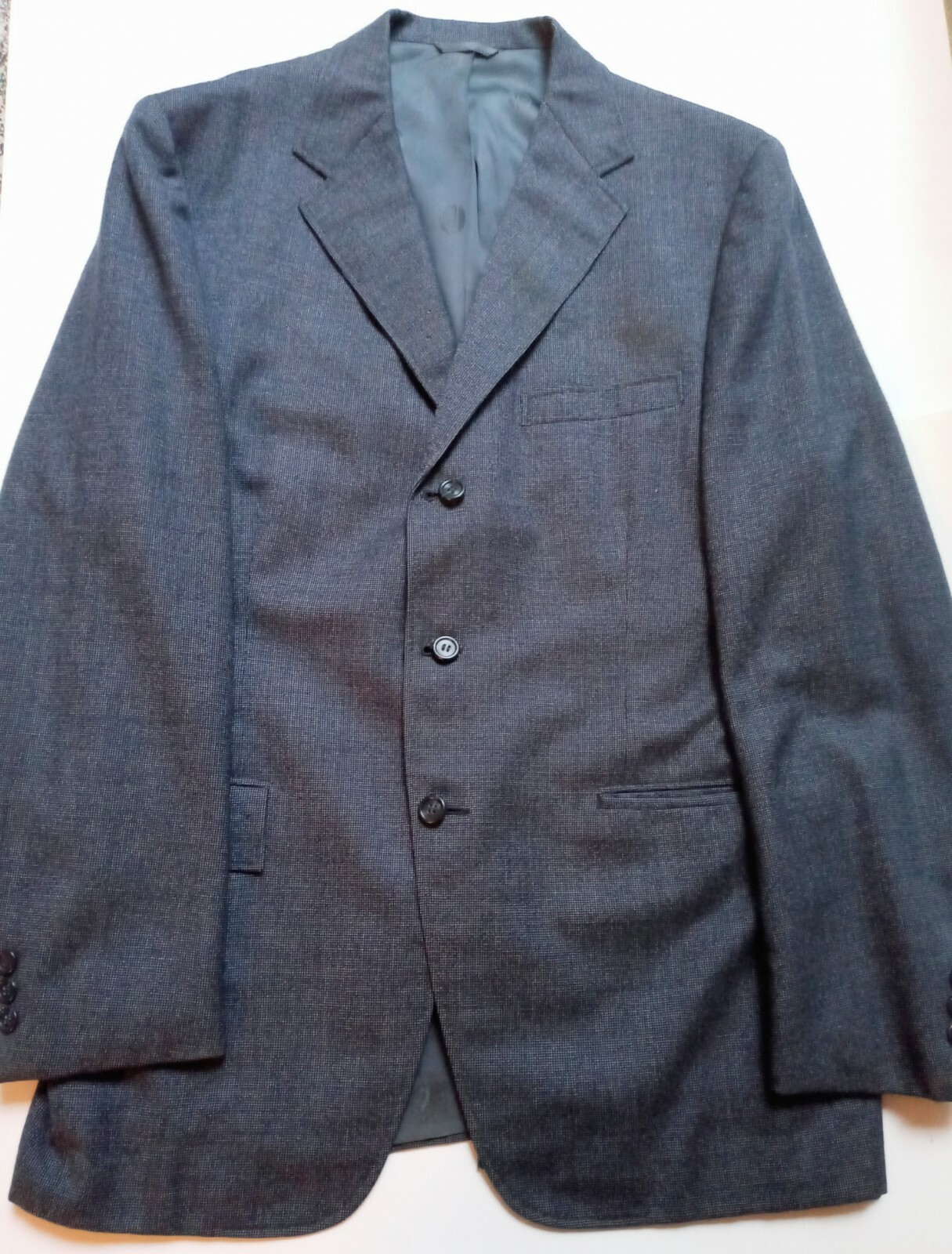 Men's Dark Navy Blue Jean denim Look Suit Jacket Cust… - Gem