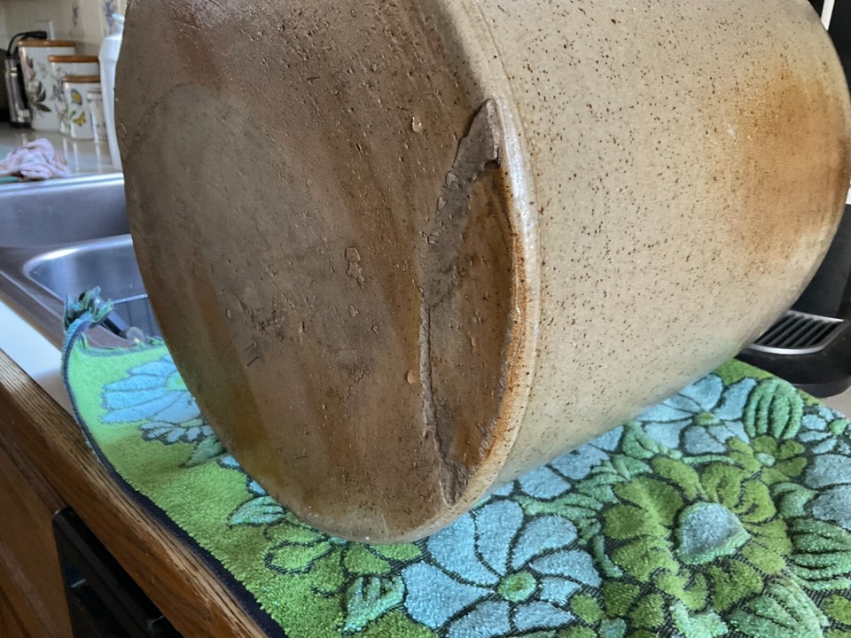 Antique 5 Gallon Stoneware Beehive Jug Salt Glaze Bee Sting Ohio River ...