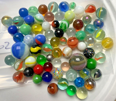 LOT 62 : One Nice Cup Size Scoop Of Vintage Marbles From My 40+ Year ...