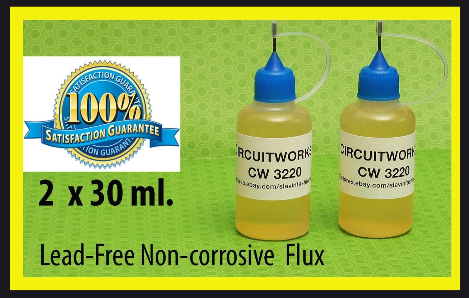 CIRCUITWORKS CW3220 NO CLEAN SOLDERING LIQUID FLUX LEAD FREE / USA ...