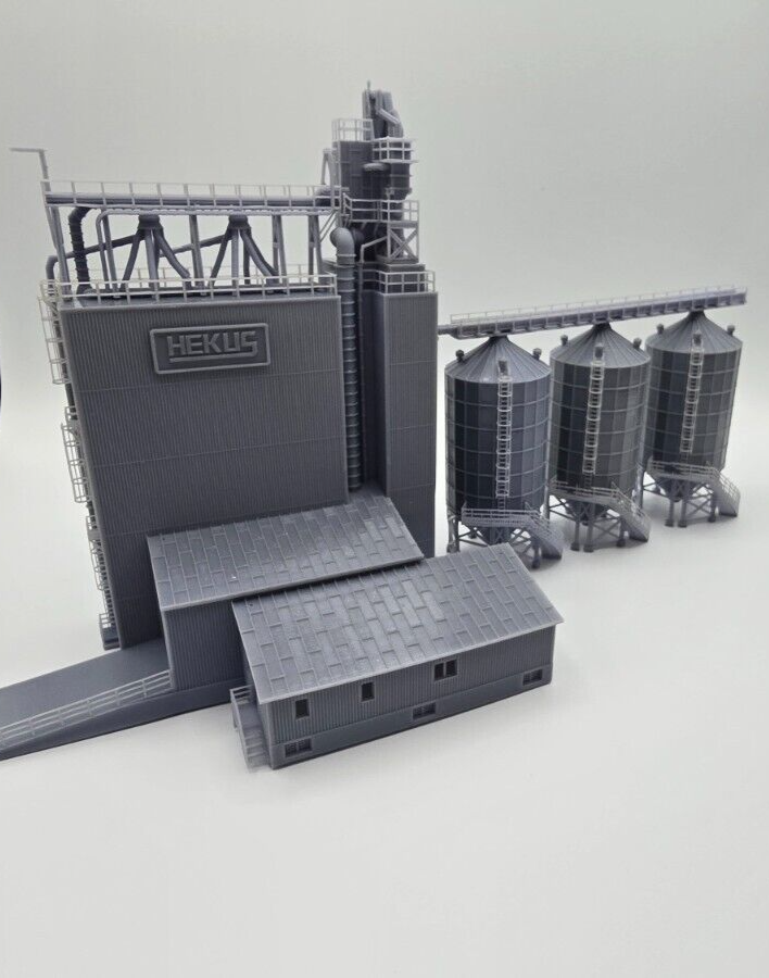 N Scale Grain Elevator 1:160 | eBay