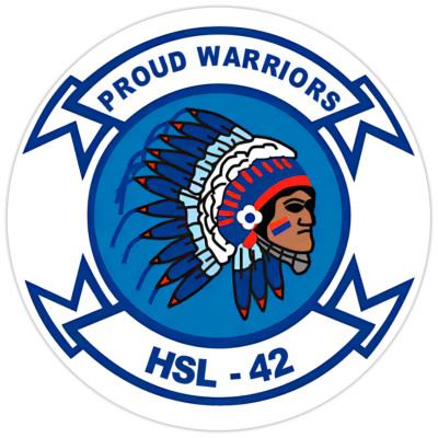 HSL-42 'Proud Warriors' Bumper Sticker Military Vinyl Soldier Decal 5 ...