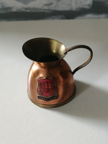 Vintage Peerage Copper & Brass Jug Arbroath Emblem | eBay UK