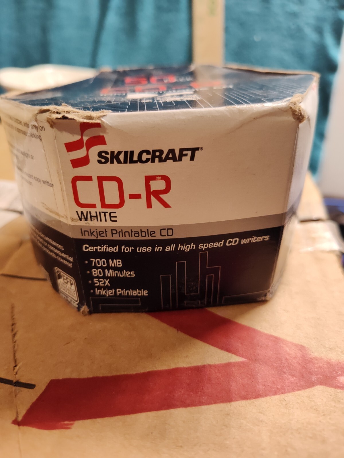 SKILCRAFT CD-R 700MB 2 packs of 50 Thermal Printable Surface 80 Min 52x open box 71503296191 | eBay