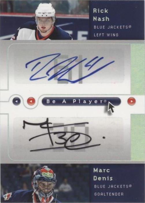 2005-06 Upper Deck Be a Player - Sp Signatures Duals Rick Nash, Marc ...