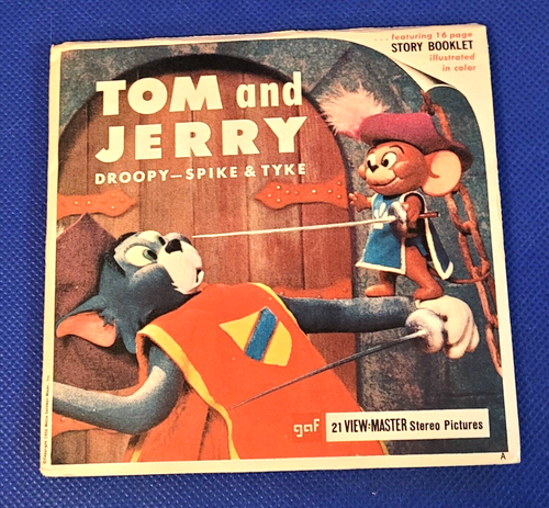 Gaf B511 Tom & Jerry Droopy Spike & Tyke Cartoons view-master 3 Reels ...