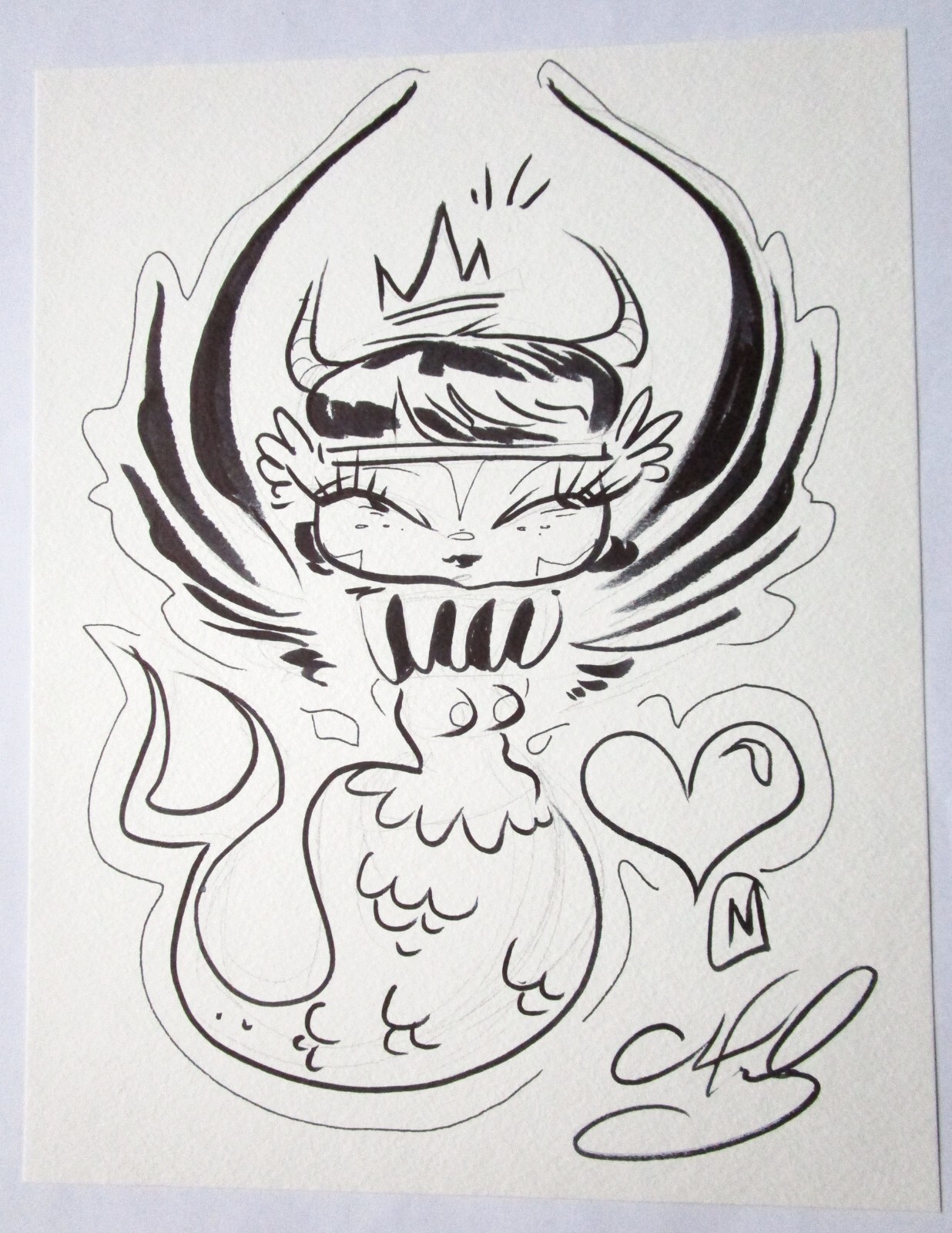 MISS MINDY ORIGINAL MERMAID HEART COMIC PRINCESS WALT DISNEY URBAN ART ...