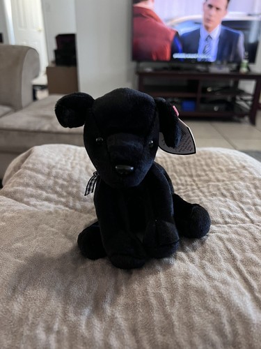 Ty Beanie Baby - LUKE the Black Lab Dog (6 Inch) MINT with MINT TAGS ...
