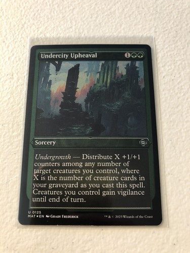 Undercity Upheaval Etched FOIL March of the Machine The Aftermath MAT ...