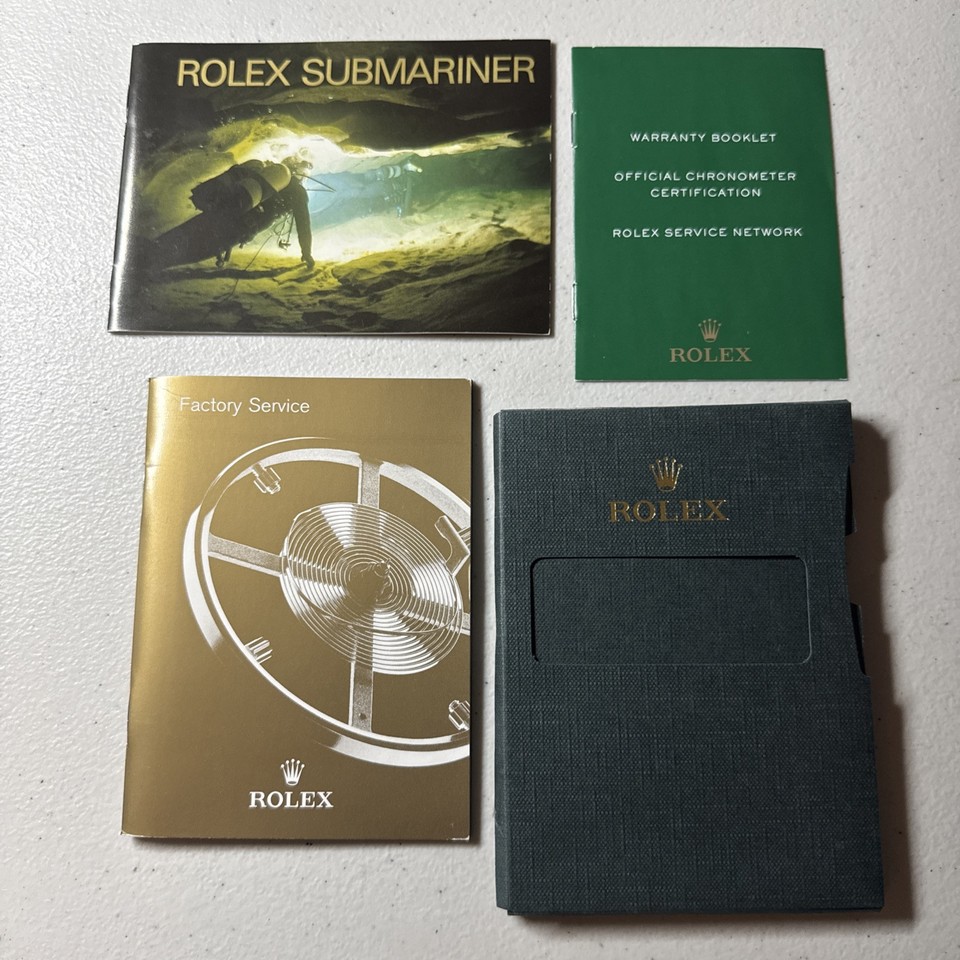 Authentic Rolex Oyster Perpetual Submariner Booklet Manual Factory ...