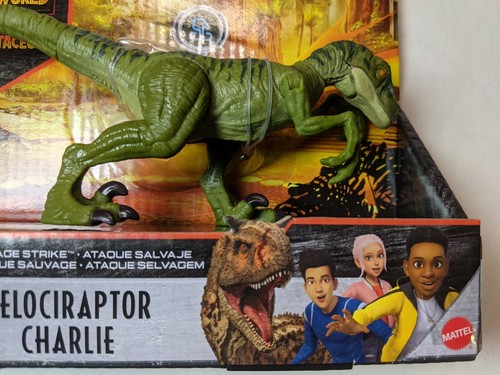Jurassic World Savage Strike Velociraptor Charlie Dinosaur Figure NEW ...