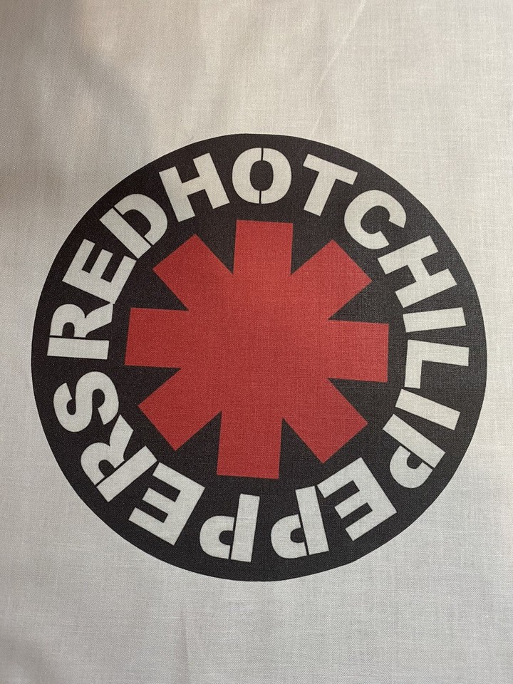 1 Red Hot Chili Peppers Logo Quilt Block " Rock Band Fabric Material ...