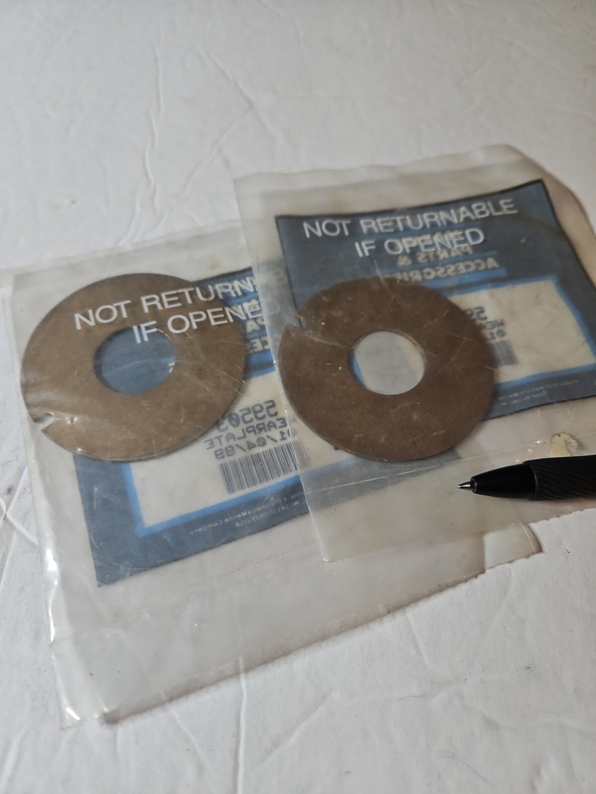 Genuine Mercury Quicksilver 59503 Wear Plate (2 FOR $12) OEM NOS MQ58 ...