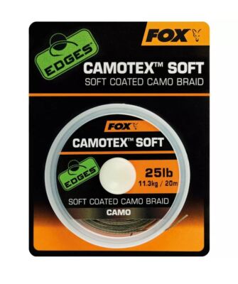 Fox Edges Camotex Soft Coated Camo Braid 20m NEW Carp Fishing | eBay UK