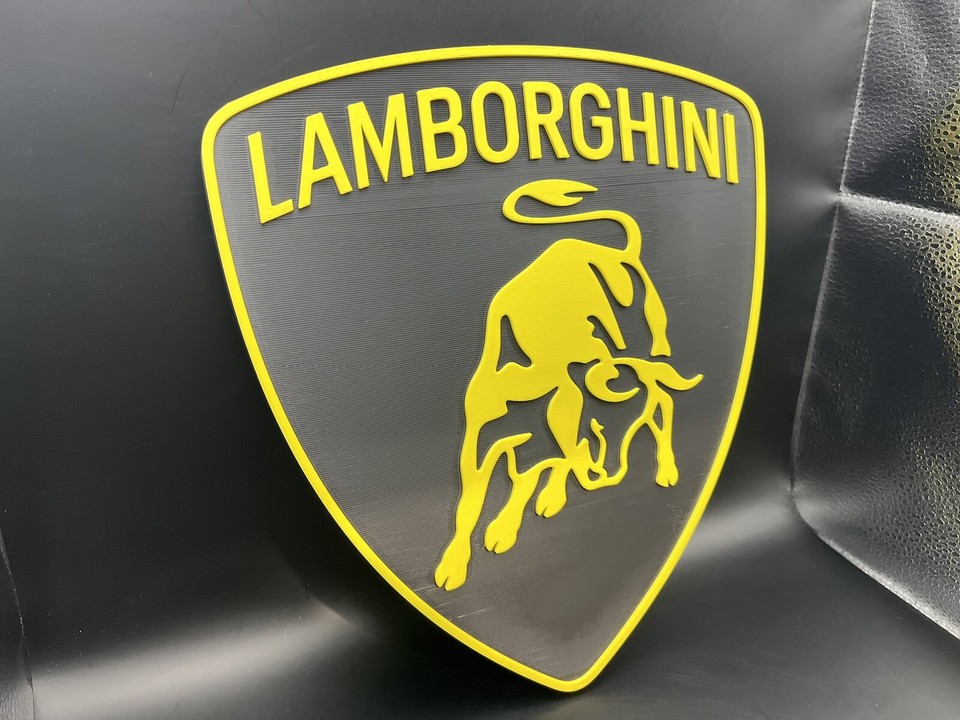 Lamborghini Logo Sign Display | 3D Wall Desk Shelf Art | eBay
