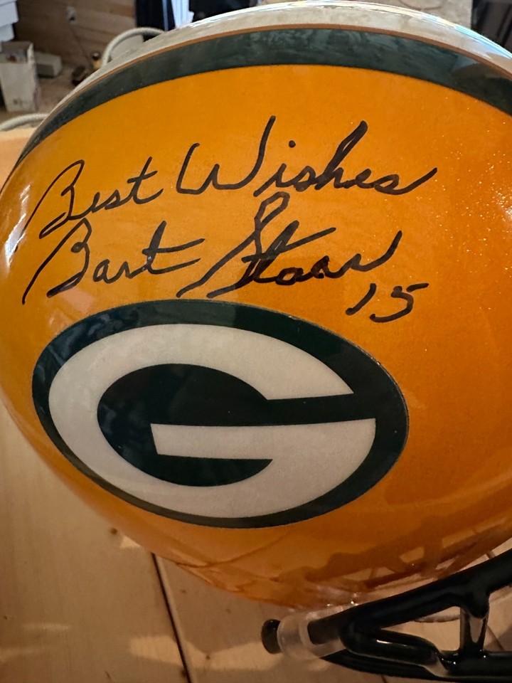 Bart Starr Signed Full-Size PACKERS Riddell Helmet with PSA/DNA COA | eBay