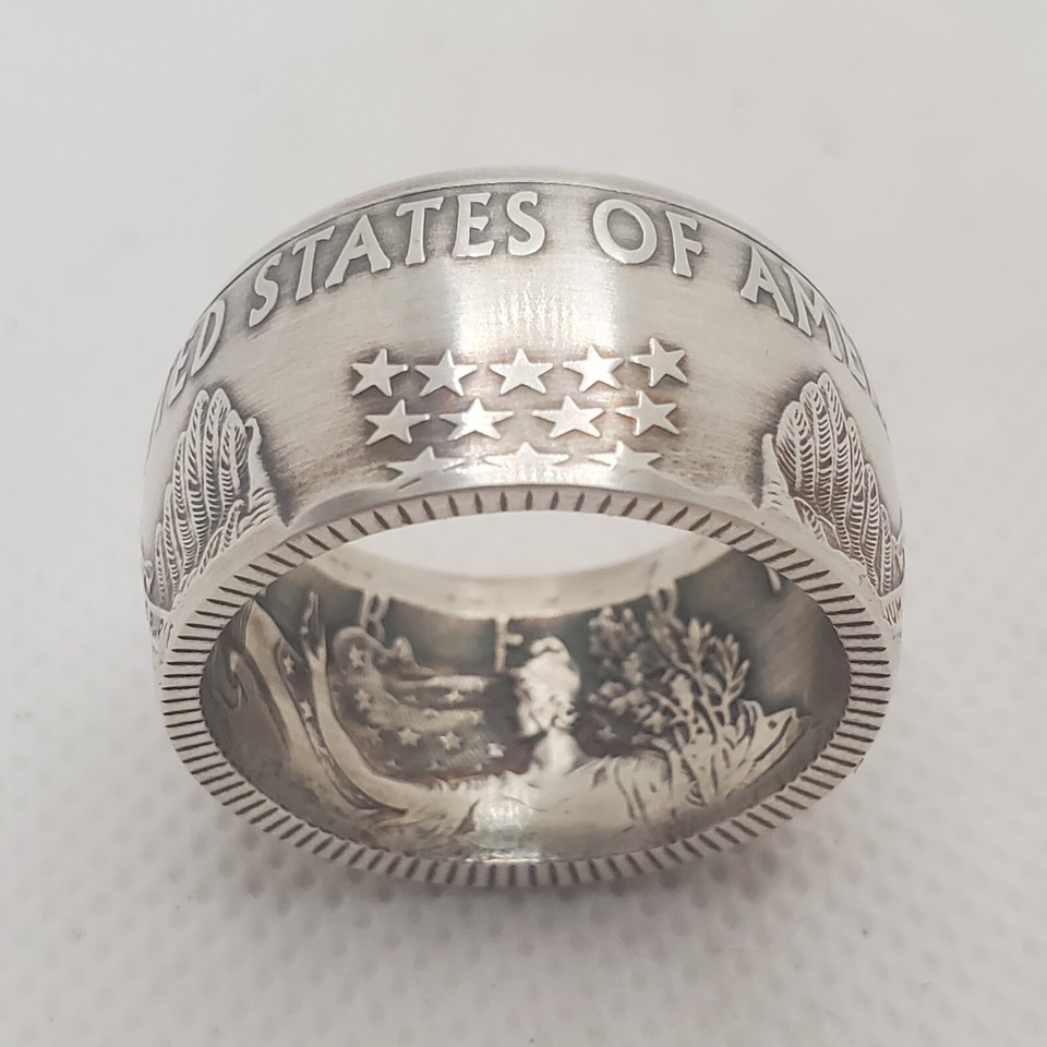 American Silver Eagle Coin Ring. Made To Order In Any Size. ASE. Pure ...