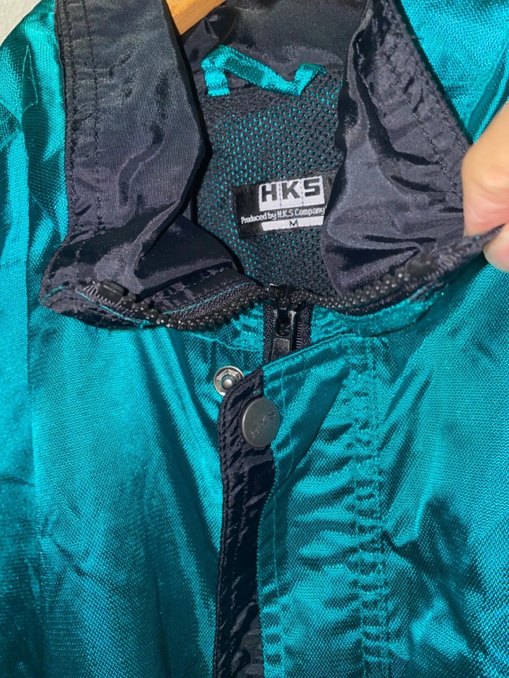 HKS 90s Green Oil Spill Windbreaker New Jacket For Nismo TRD GREDDY GTR ...