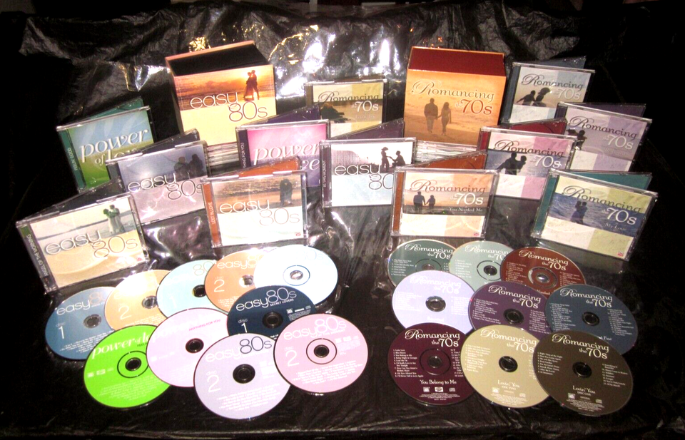 New! TIME LIFE 19 CDs Easy 80s Eighties 10 CD Set & Romancing The 70s 9 ...