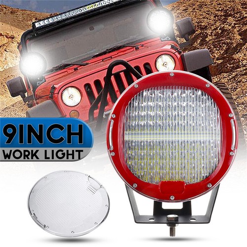 SpotLights 9 Inch LED Driving Lights Offroad Truck Round Work Lamp ...