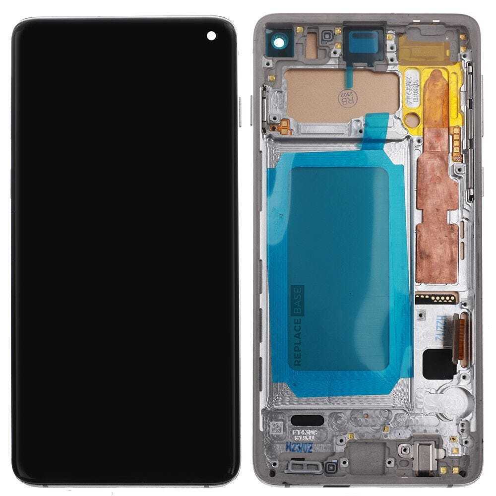 Original Samsung Galaxy S10 Service Pack LCD Screen & Frame - Black ...