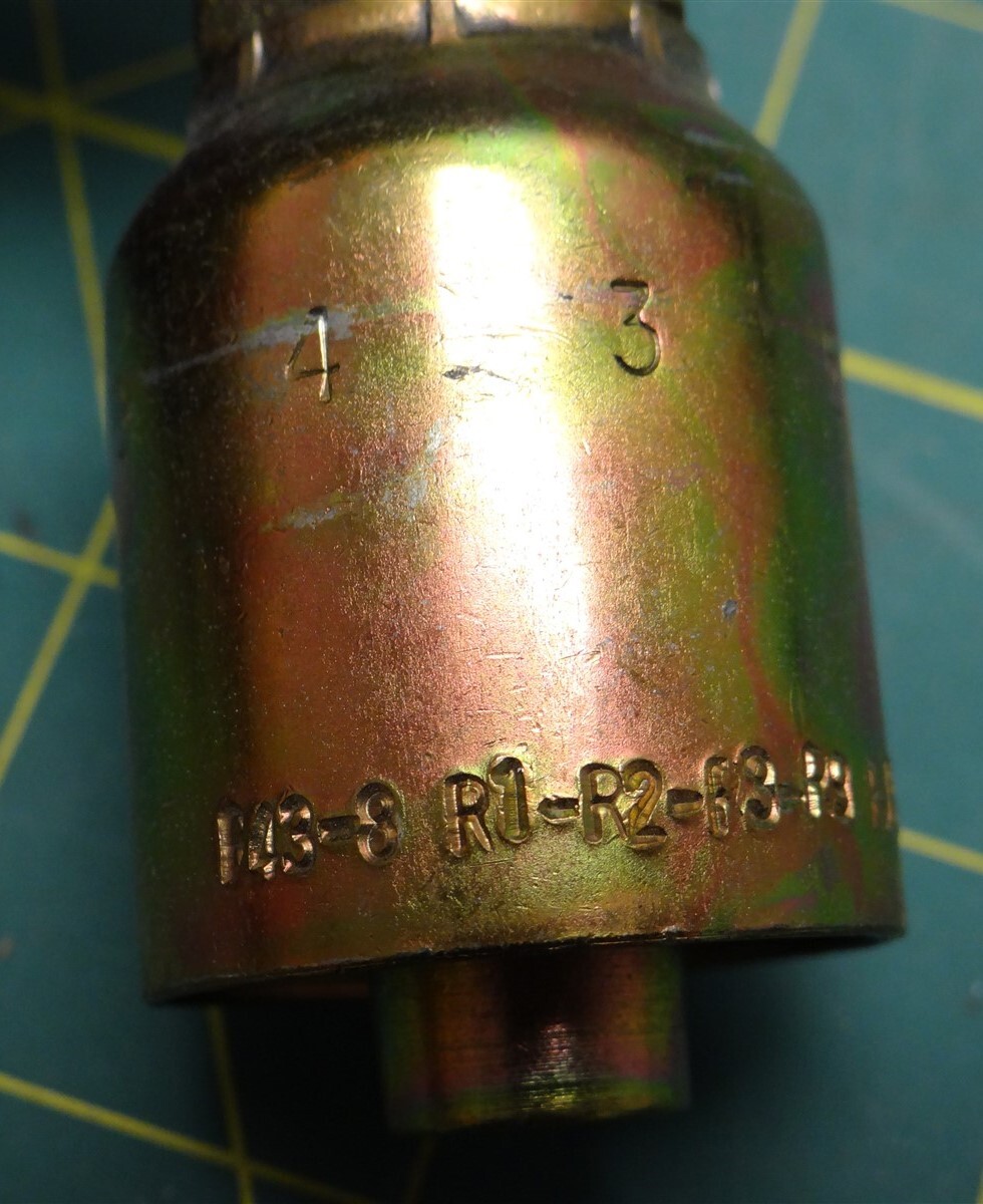 Parker 13943-6-8 Hydraulic 90° Elbow Short Drop Female 37° JIC Swivel ...