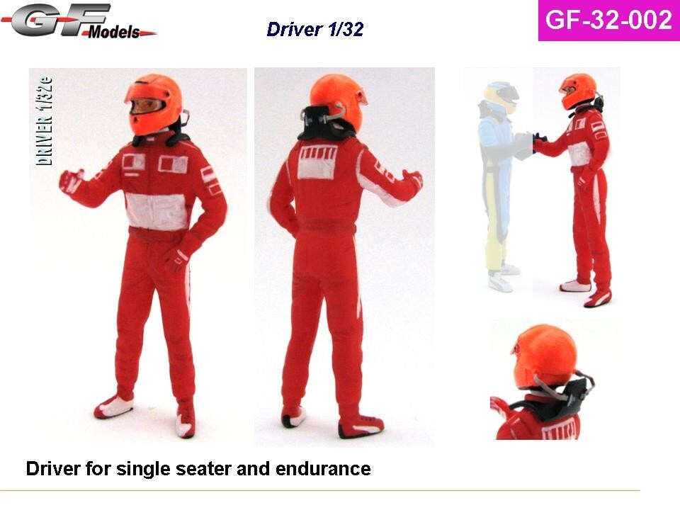 GF Models 1:32nd scale resin Driver figures for single seater or ...
