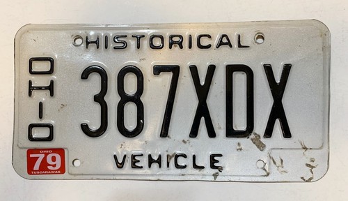c1983 OHIO HISTORICAL LICENSE PLATE ANTIQUE VEHICLE PLATE | eBay