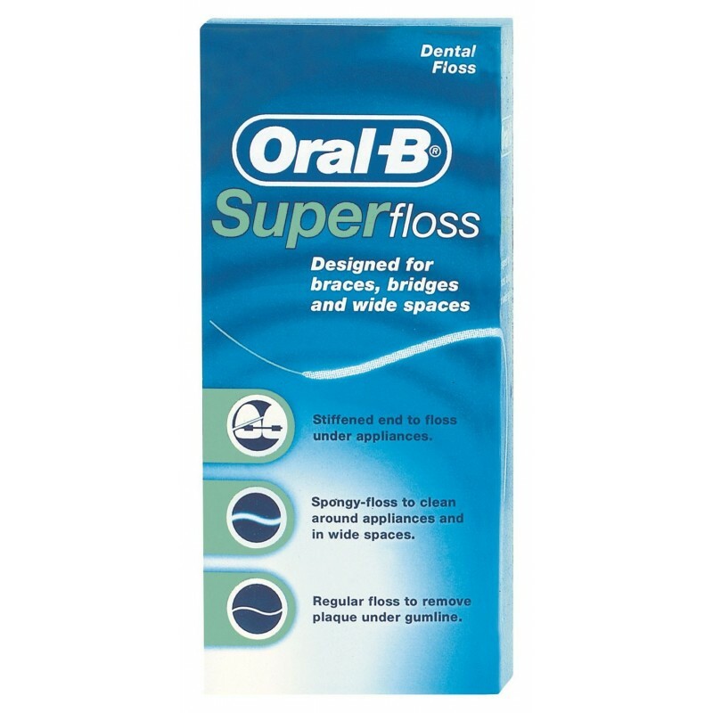3x Oral B Superfloss Super Dental Floss Braces Bridges 4103330017369 | eBay