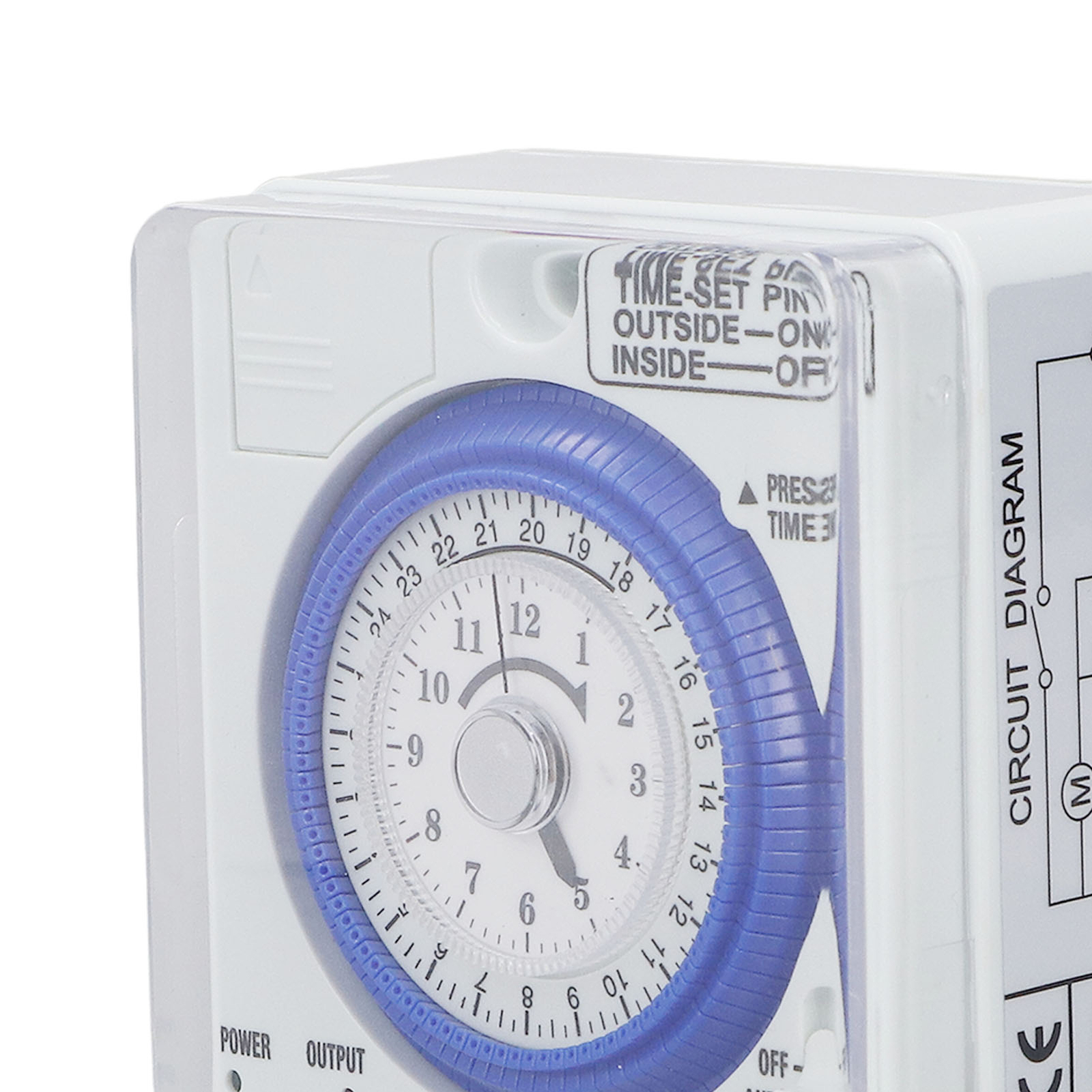 Mechanical Time Control Switch Clock Type PC Housing Timer Switch For ...