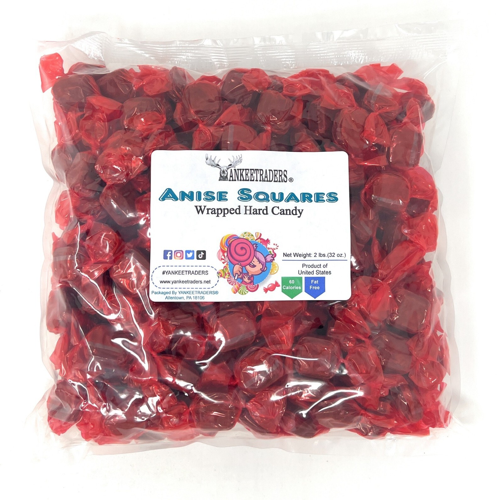 Anise Hard Candy Squares, 2 Lbs. ~ YANKEETRADERS® ~ FREE SHIPPING | eBay