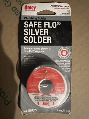 Oatey 530622 Safe Flo 1/4 Pound Silver Solder | eBay