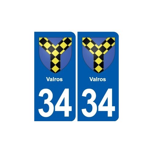 34 Valros blason ville autocollant plaque stickers | eBay