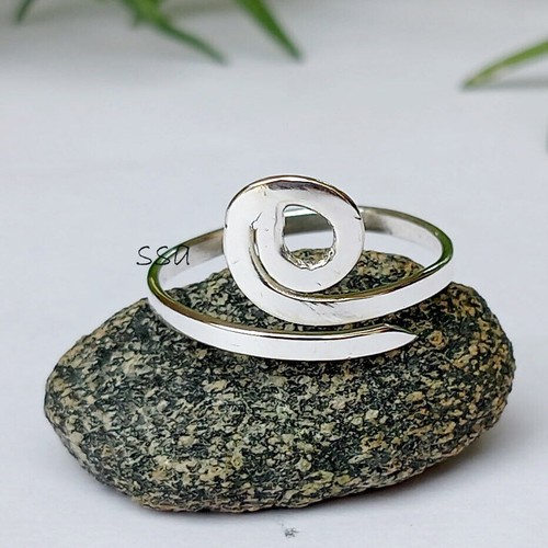 925 Sterling Silver Spiral Ring, Simple Minimalist Ring Dainty Women Ring Swirl | eBay