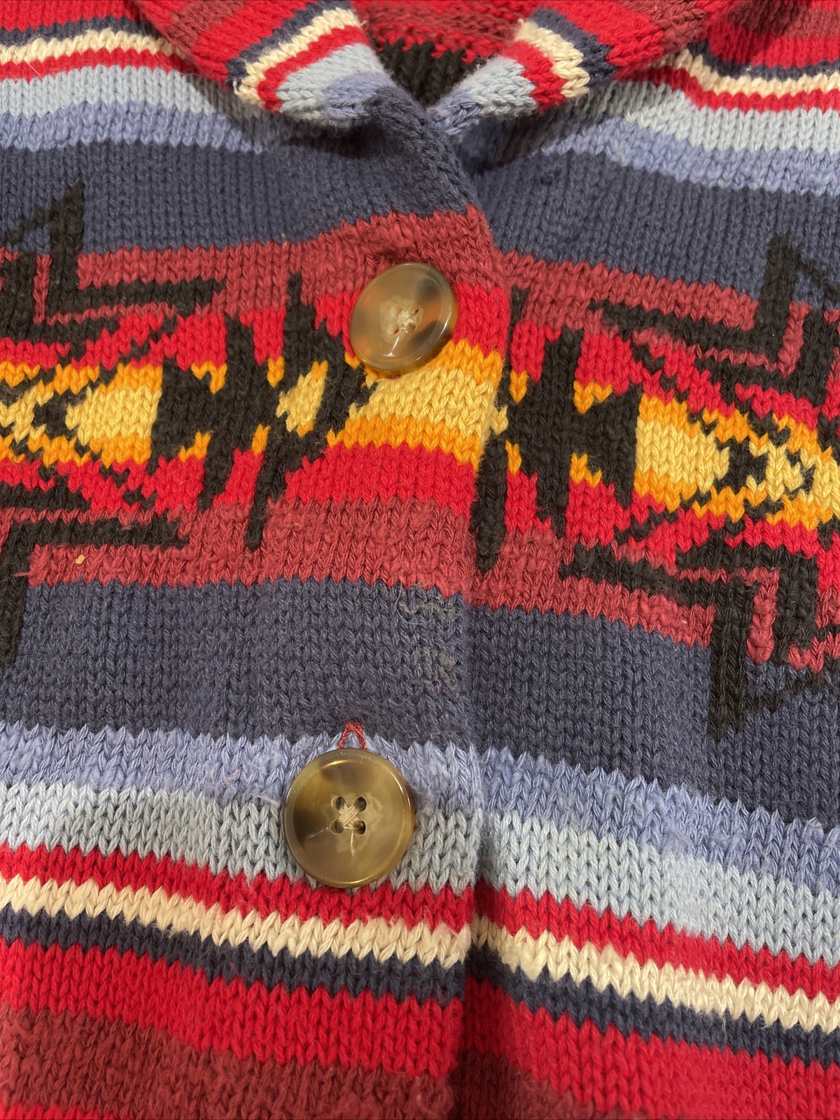 80. Pendleton southwestern Aztec serape shawl cardigan sweater S | eBay