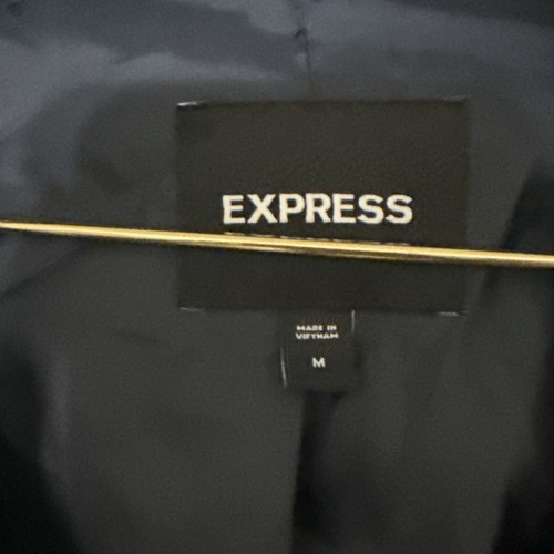EXPRESS Men's Brown Geo Design Wool Blend Over Coat Jacket Medium | eBay