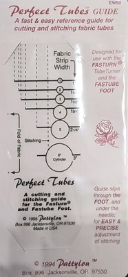 Pattylou Perfect Tubes Guide For Stitching Fabric Tubes Sewing | eBay