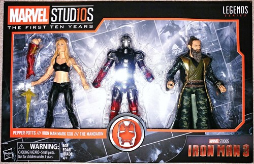 Marvel Legends 3 Pack MCU Marvel Studios The First Ten Years Iron Man 3 ...
