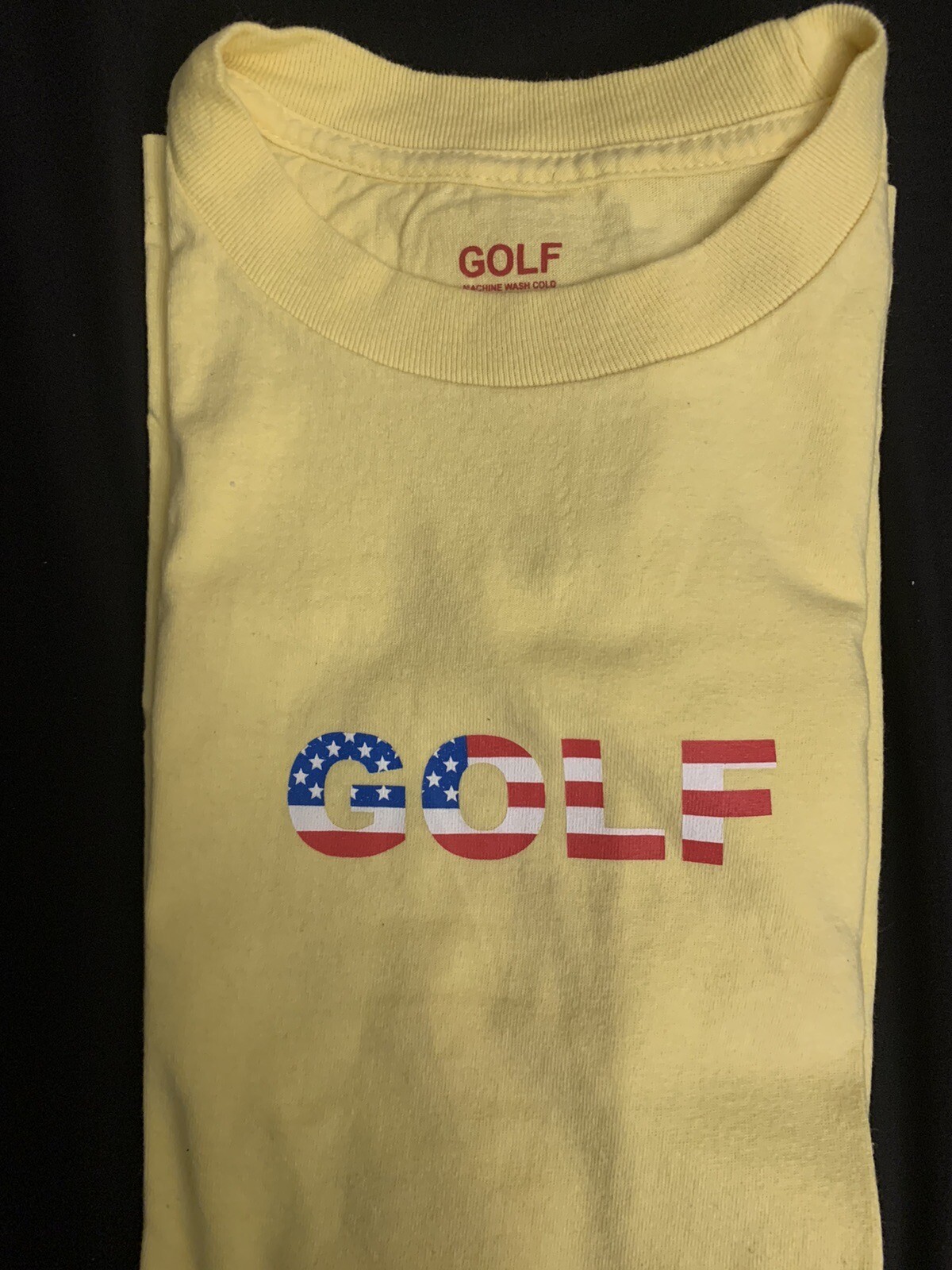 RARE Golf Wang Usa Logo Print Shirt - Gem