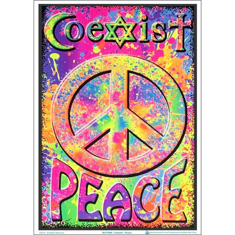 Peaceful Coexistence Decorative Picture Poster Drawing for Daily Home ...