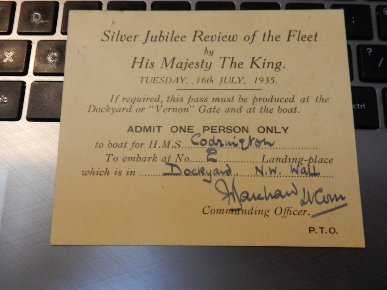 HMS Codrington D65 SUNK AT DOVER 1940 - here in happier days 1935 ...