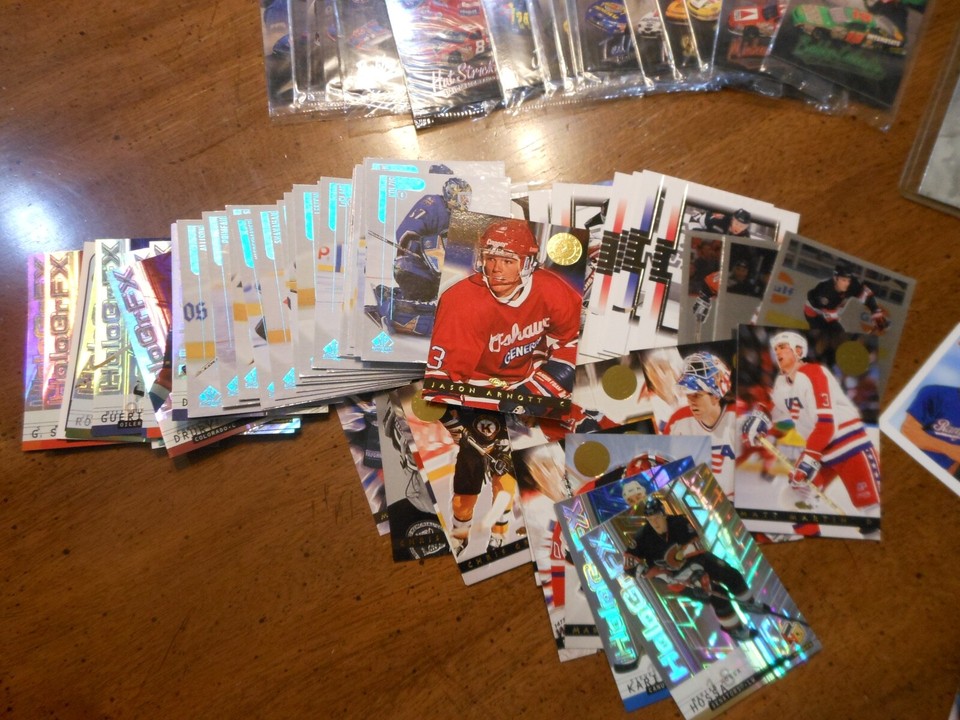Vtg Sports card lot includes Baseball, Basketball, Hockey, and NASCAR ...