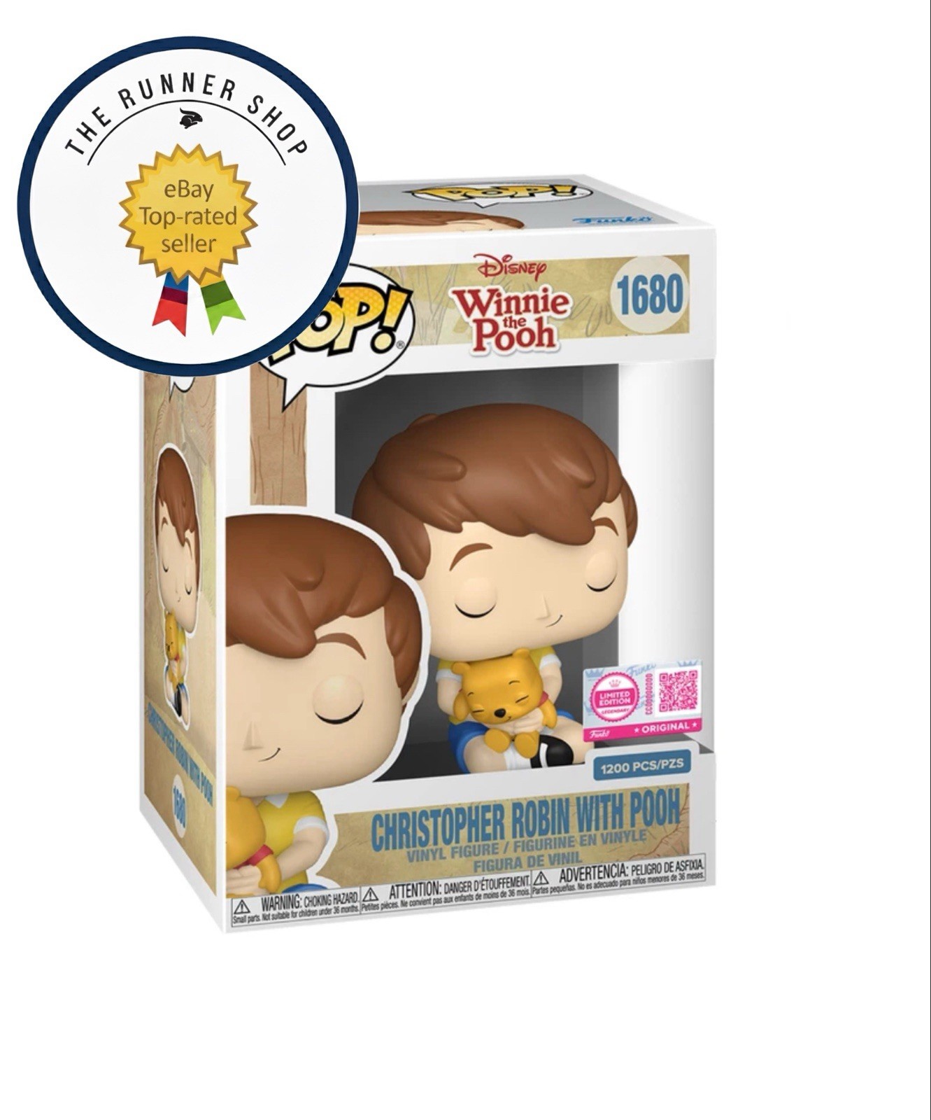 Funko Pop! #1680 Christopher Robin with Pooh - Limited Edition of 1200 ...