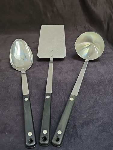 3 Vintage Flint Arrowhead Kitchen Tools Stainless Spoon Spatula Ladle ...